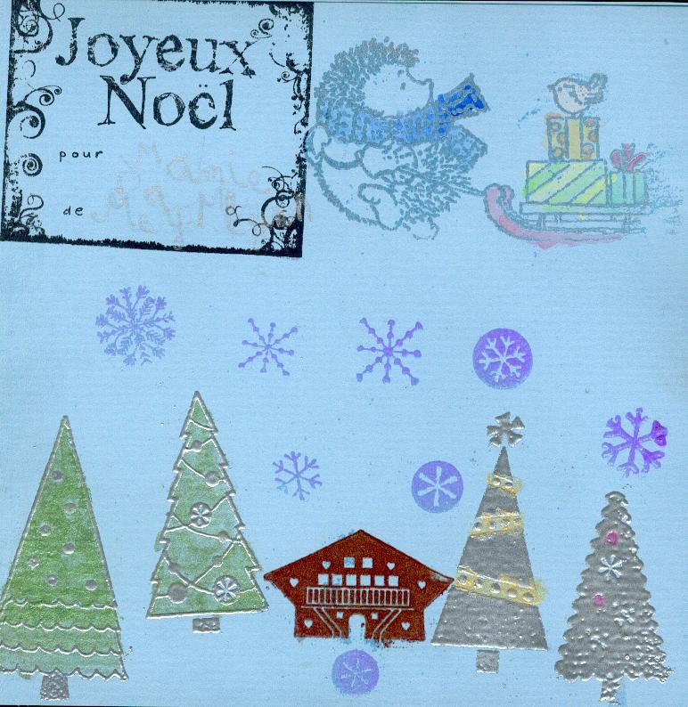 Quand les enfants font des cartes de Noël - VHD Créations